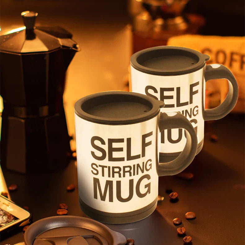 Smart Stir | Automatic Self-Stirring Insulated Mug with Leak-Proof ...